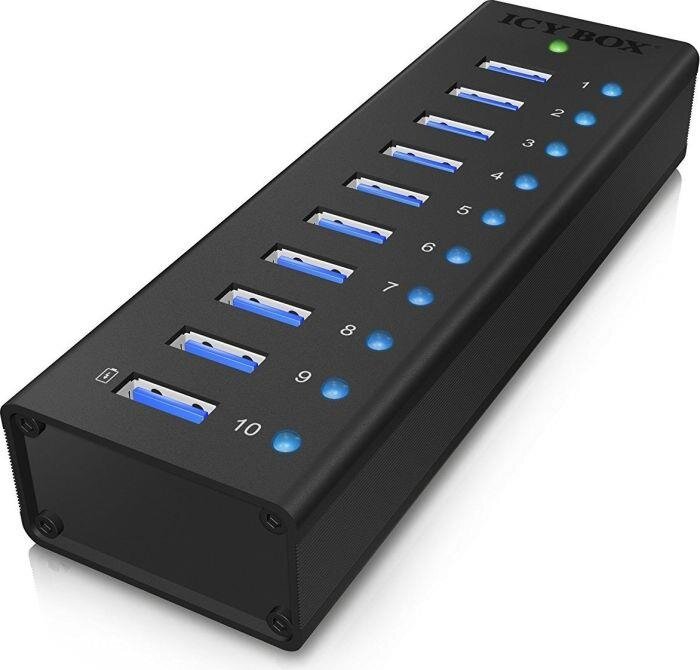 ICY BOX USB-Hub, 10x USB-A 3.0, 62,70